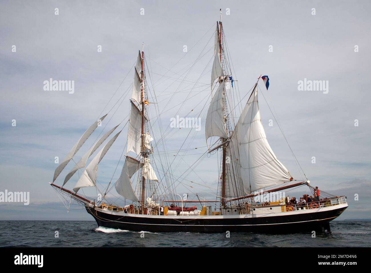 Dutch brig Morgenster, Port Rush race start, 2008 Stock Photo - Alamy
