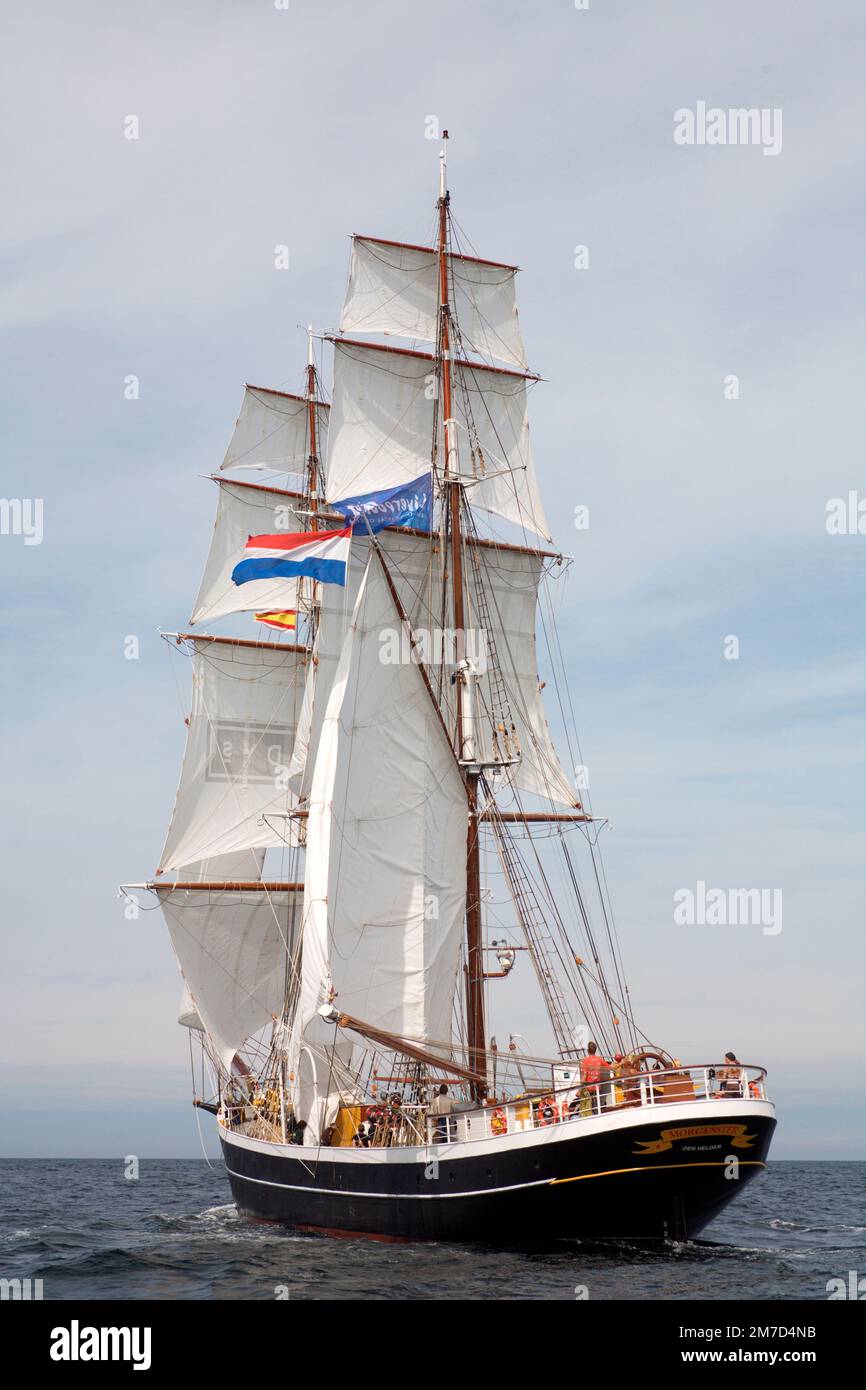 Dutch brig Morgenster, Port Rush race start, 2008 Stock Photo - Alamy