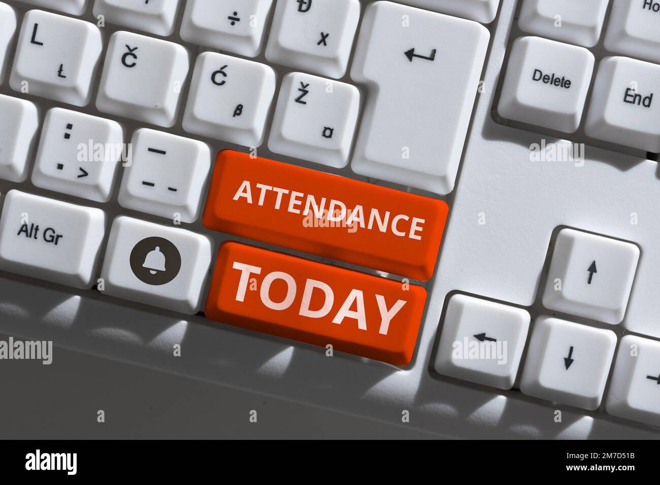 Handwriting text Attendance. Business overview Going regularly Being ...