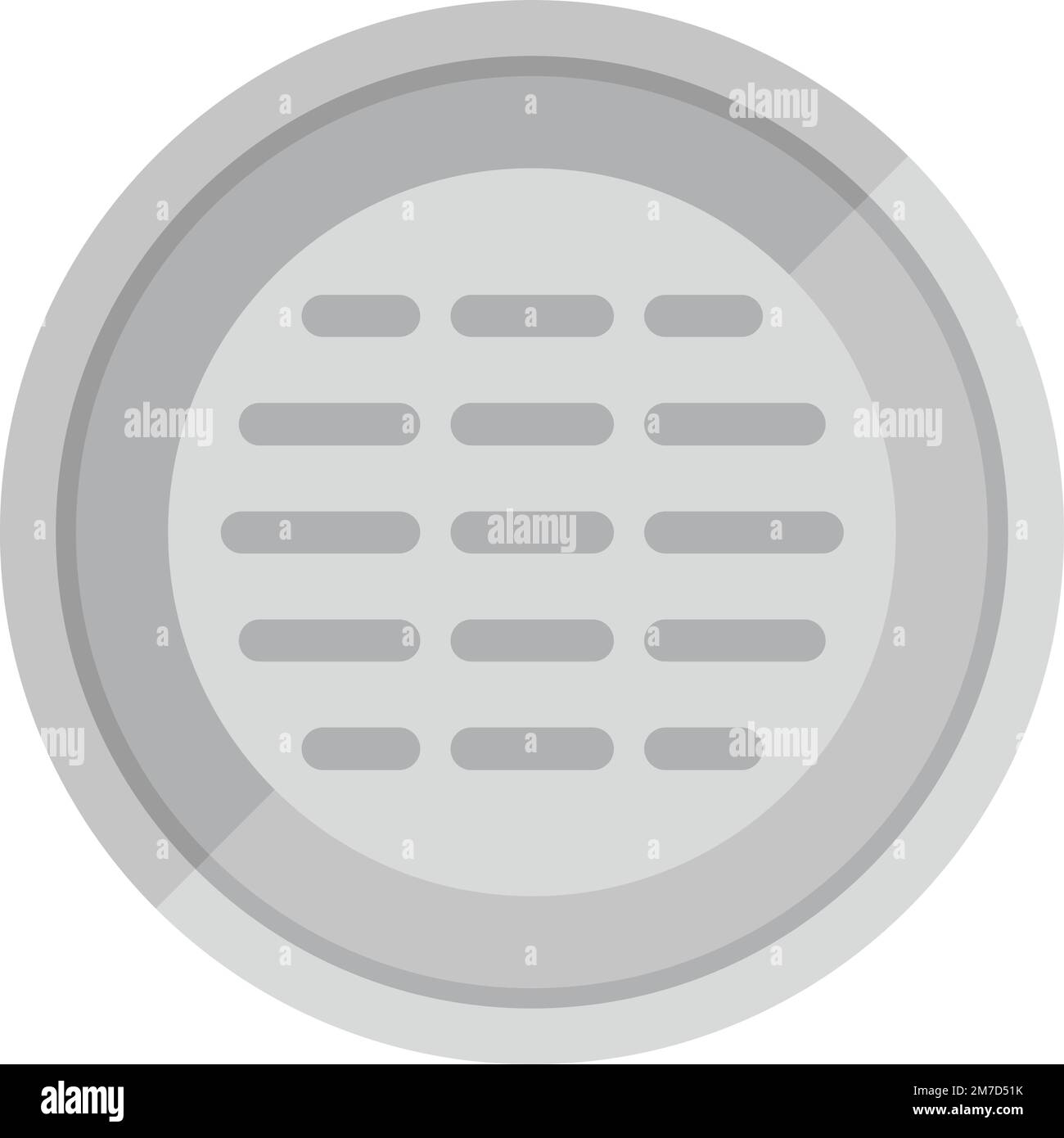 Garbage manhole icon flat vector. Sewer lid. Street circle isolated Stock Vector Image & Art - Alamy