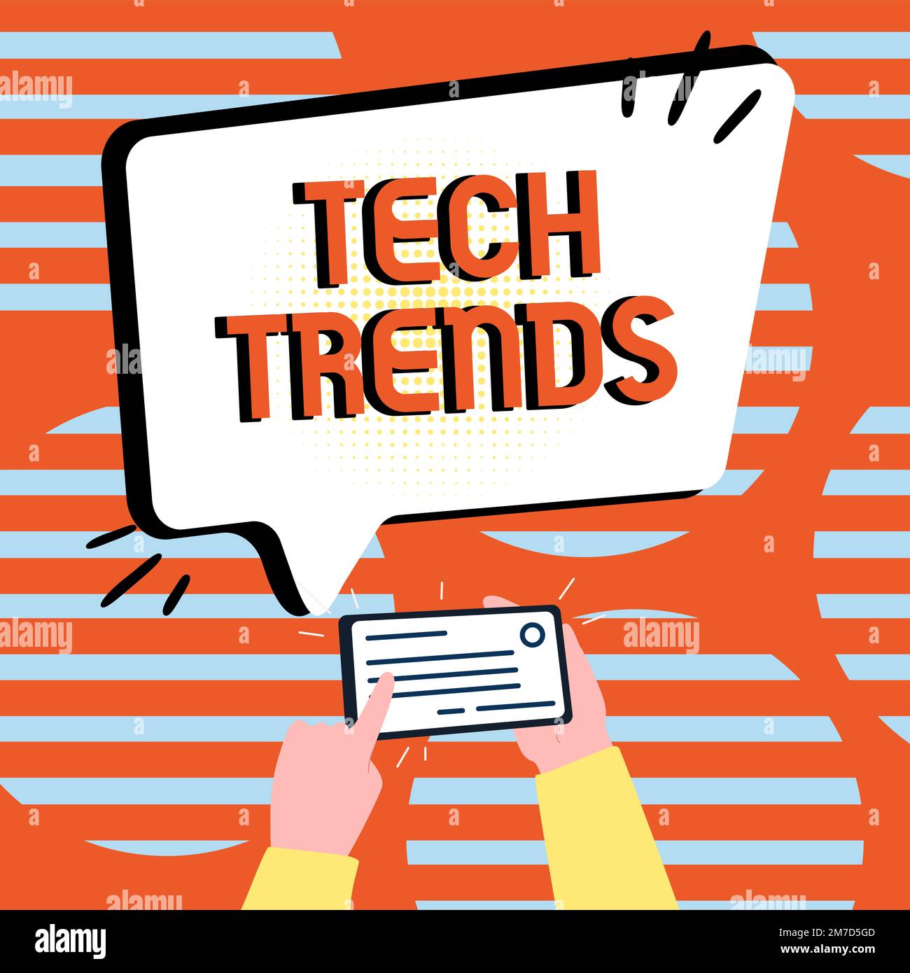 Conceptual caption Tech Trends. Business overview technology that is ...