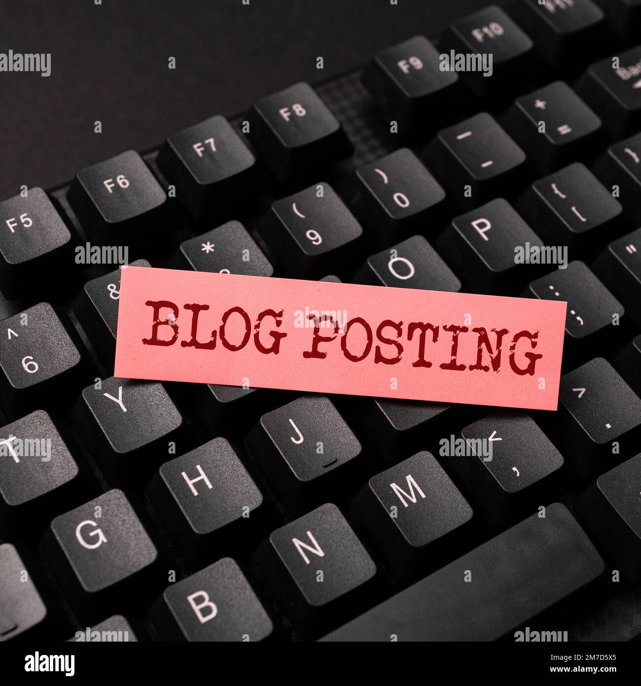 Hand writing sign Blog Posting. Concept meaning regular record of ...