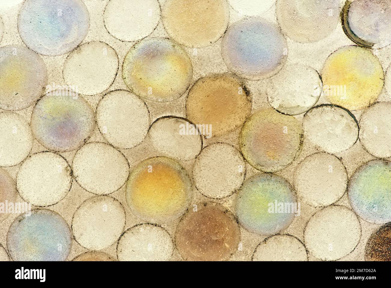 An abstract image based on naturally occurring colours on the surface ...