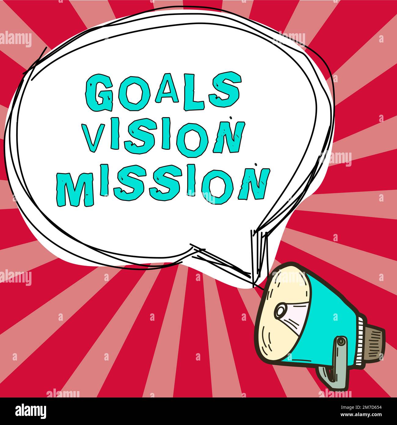 Conceptual display Goals Vision Mission. Internet Concept practical ...