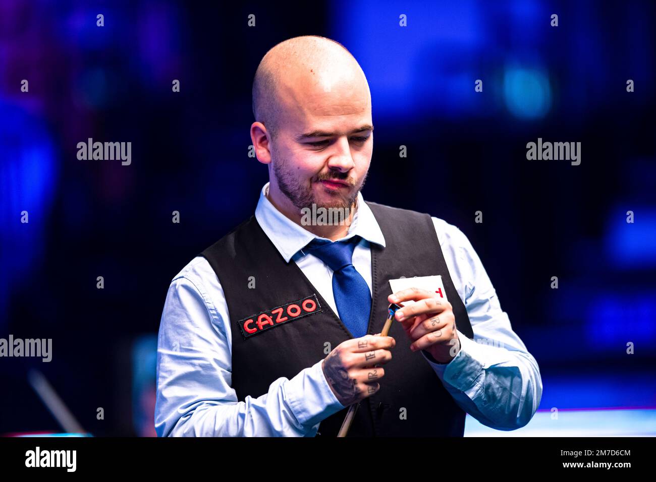 LONDON, UNITED KINGDOM. 09th Jan, 2023. Ronnie O’Sullivan v Luca Brecel ...