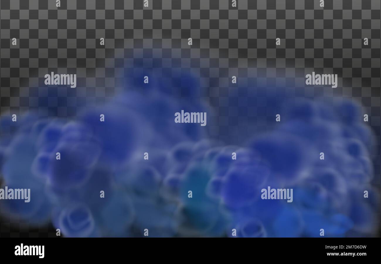 .Cloudy sky or smog over the city.Blue vector cloudiness ,fog or smoke ...