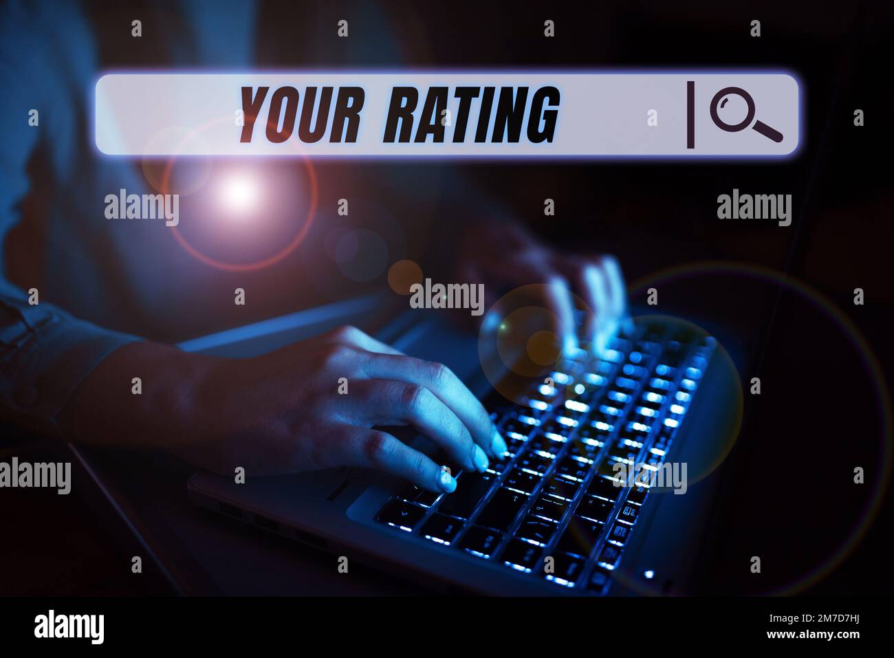 Sign displaying Your Rating. Concept meaning score or measurement of ...