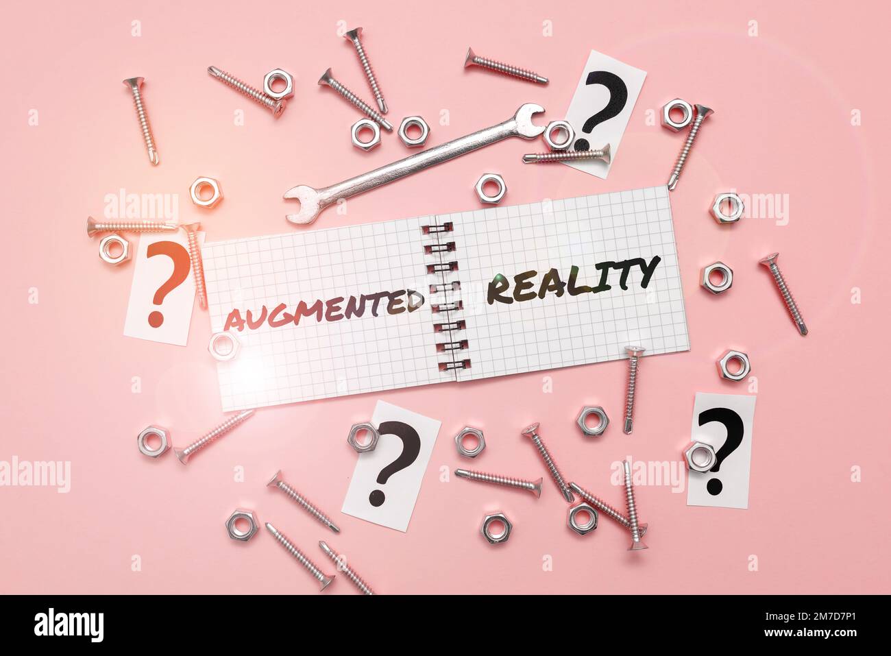 Conceptual caption Augmented Reality. Business concept technology that ...