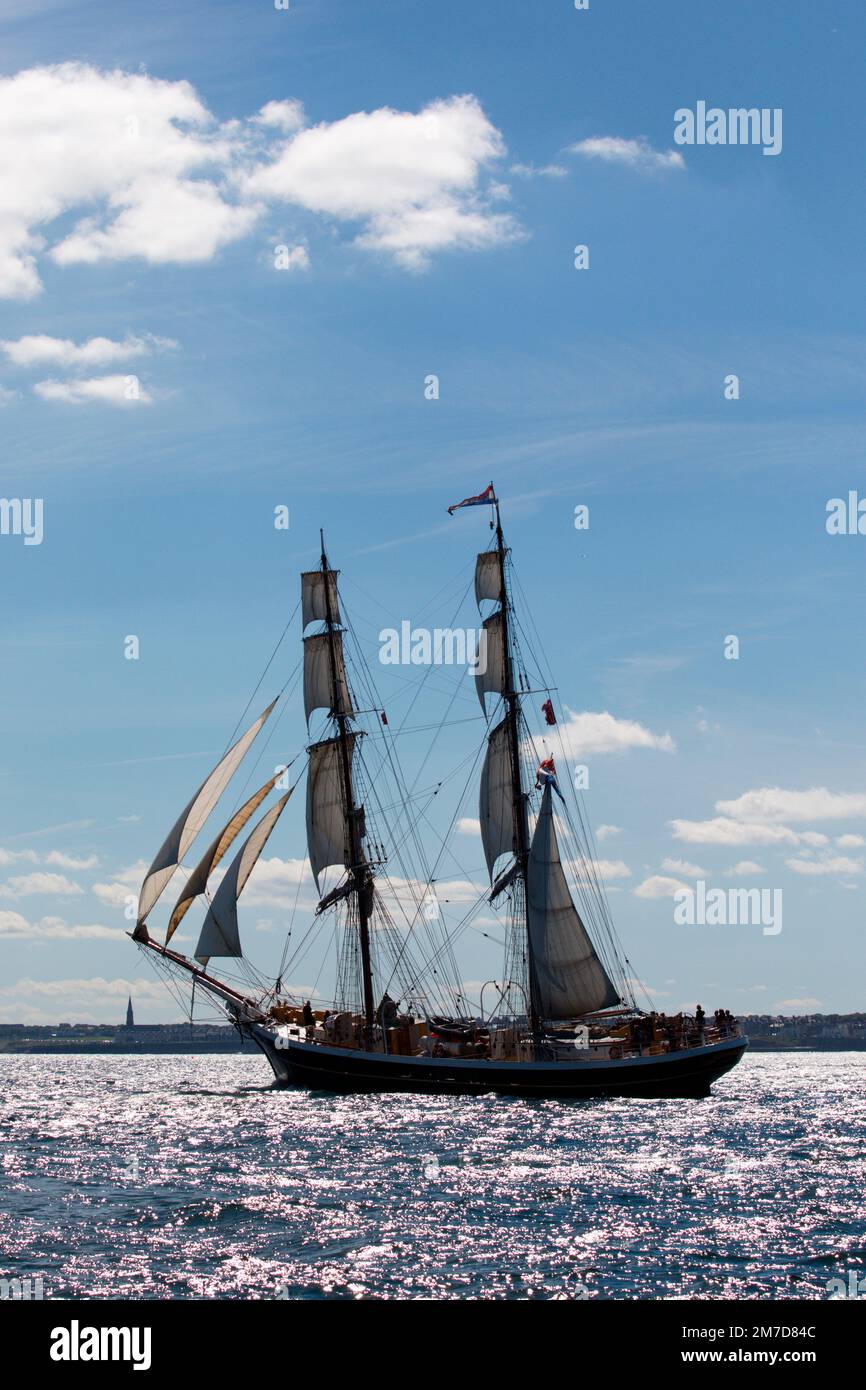Dutch brig Morgenster, Blyth race start, 2016 Stock Photo - Alamy