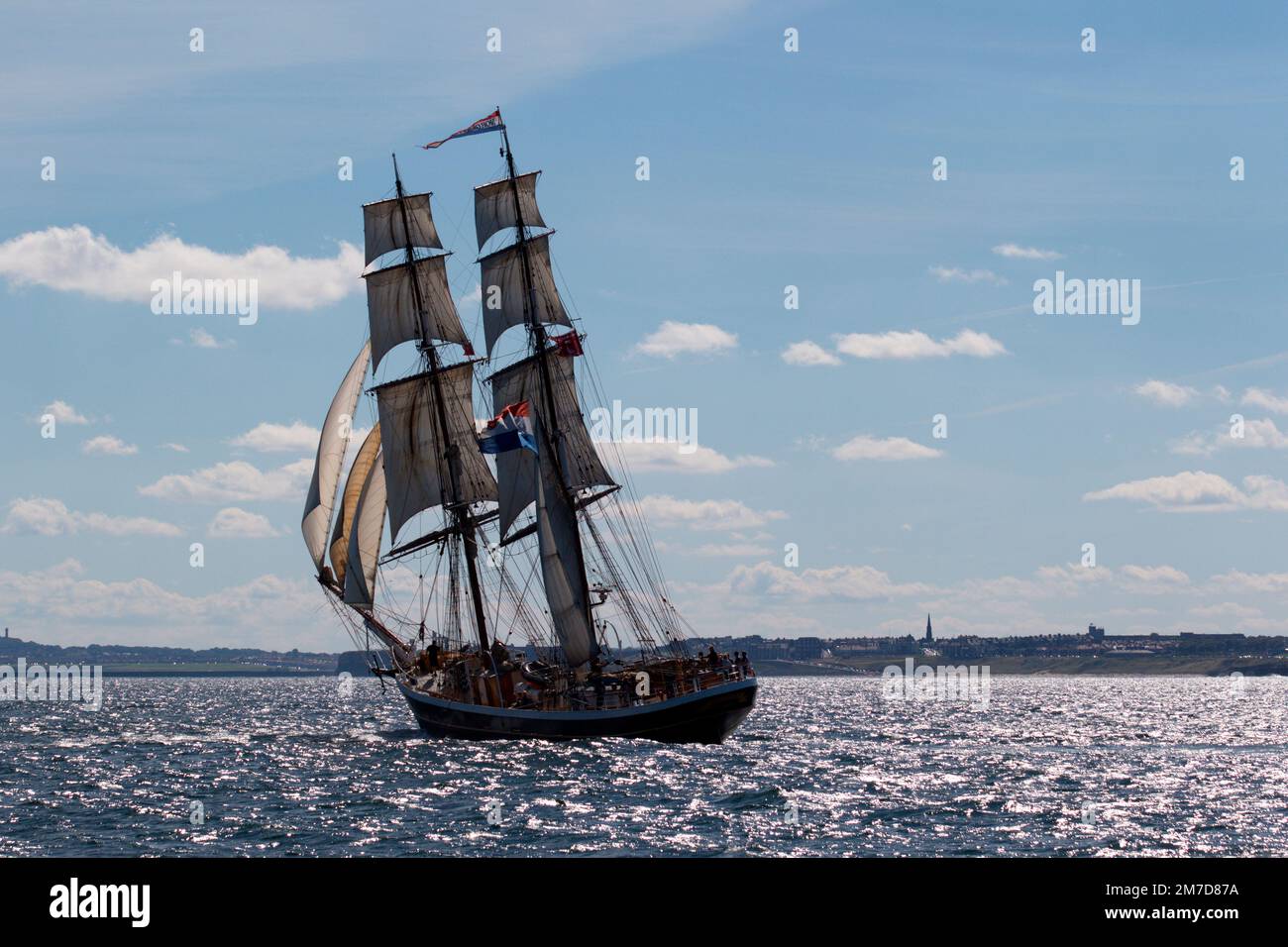 Dutch brig Morgenster, Blyth race start, 2016 Stock Photo - Alamy