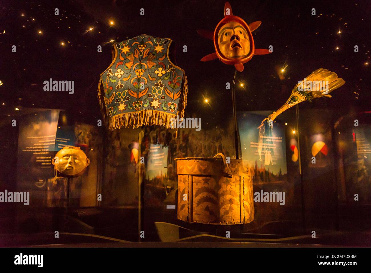 Exhibits representing Native American culture and tradition, National ...