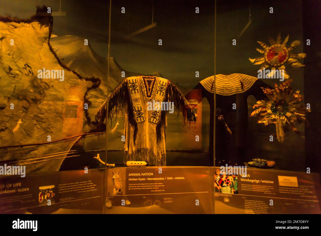 Exhibits representing Native American culture and tradition, National ...