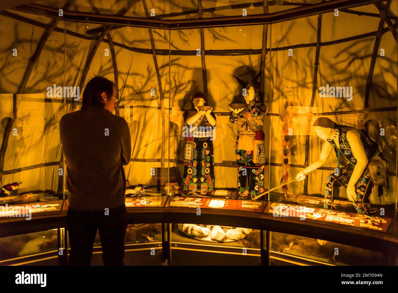 Exhibits representing Native American culture and tradition, National ...