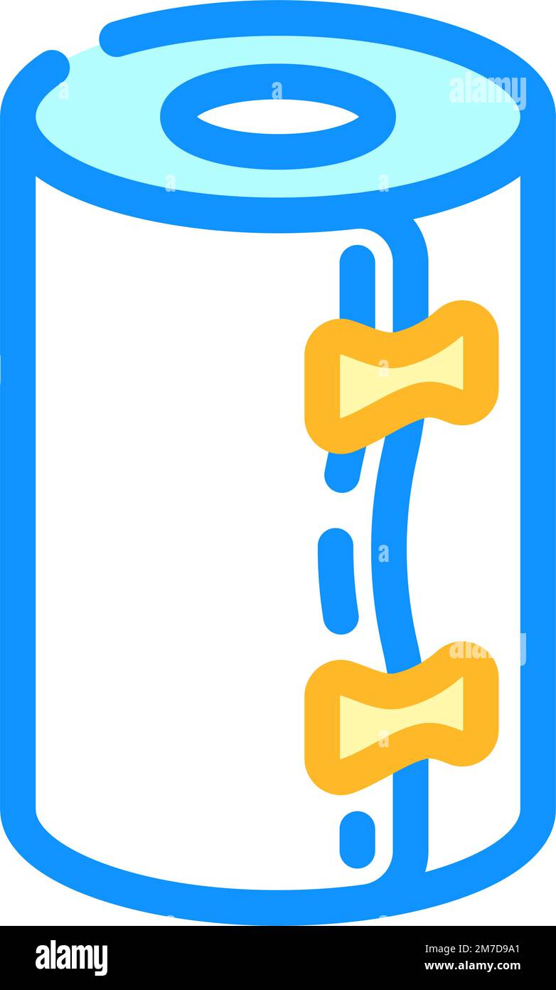 roller bandage first aid color icon vector illustration Stock Vector ...