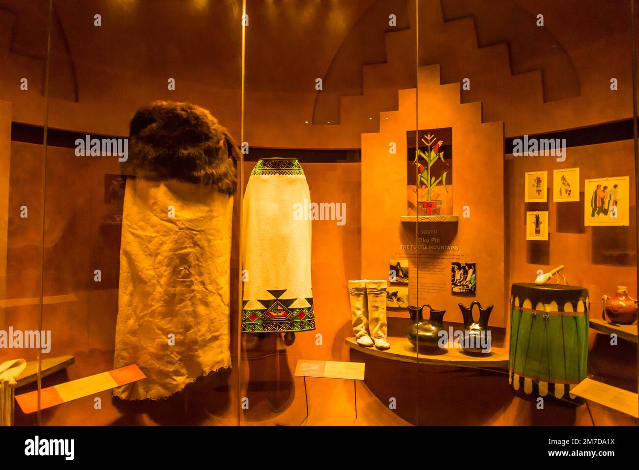 Exhibits representing Native American culture and tradition, National ...