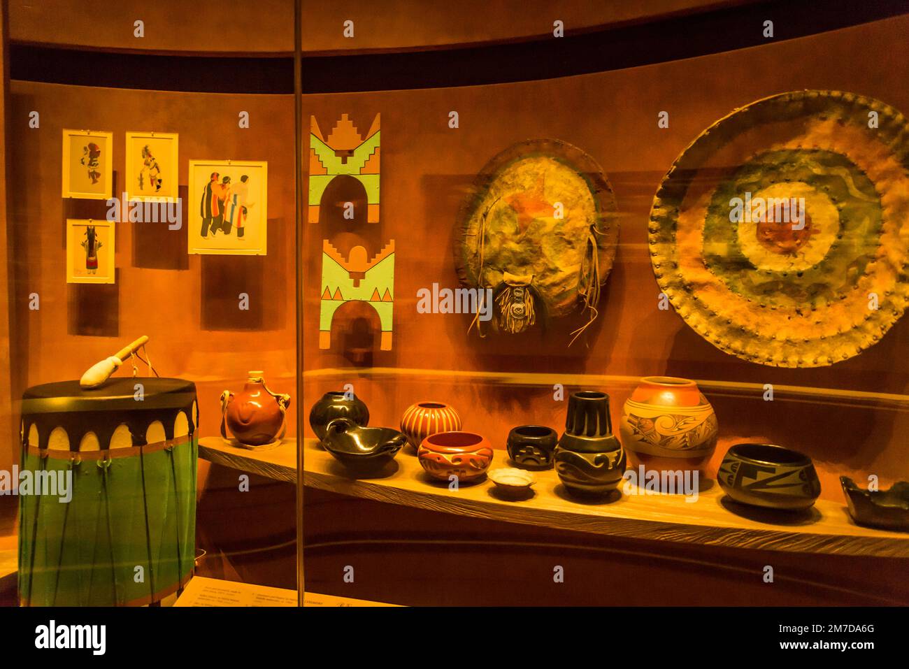 Exhibits representing Native American culture and tradition, National ...