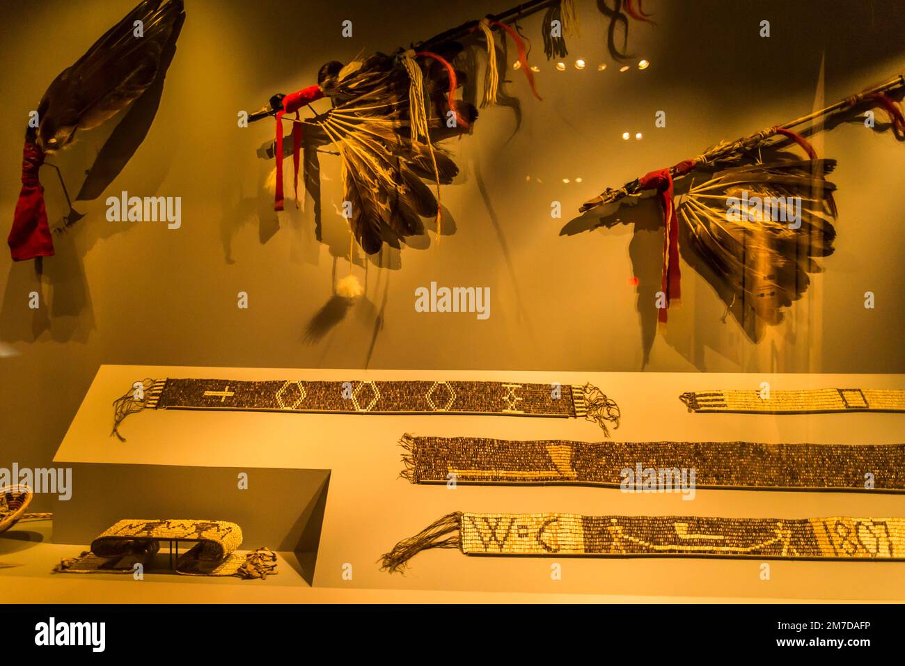Exhibits representing Native American culture and tradition, National ...