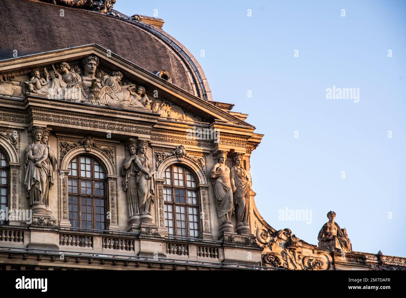 Statues louvre outside hi-res stock photography and images - Alamy