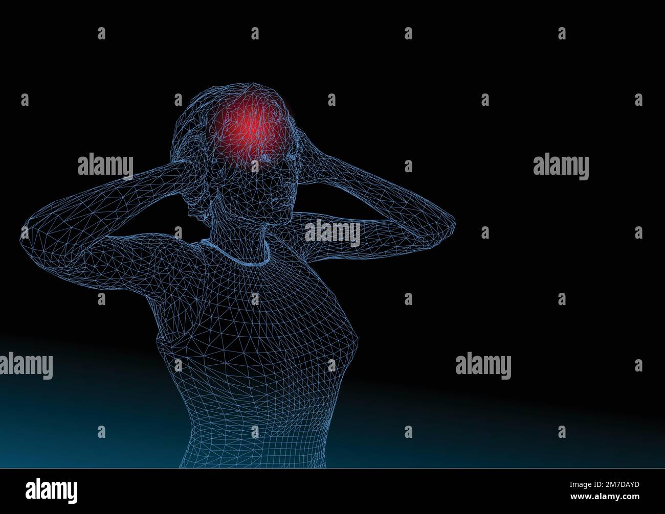 Abstract vector illustration of human body on white background Stock ...