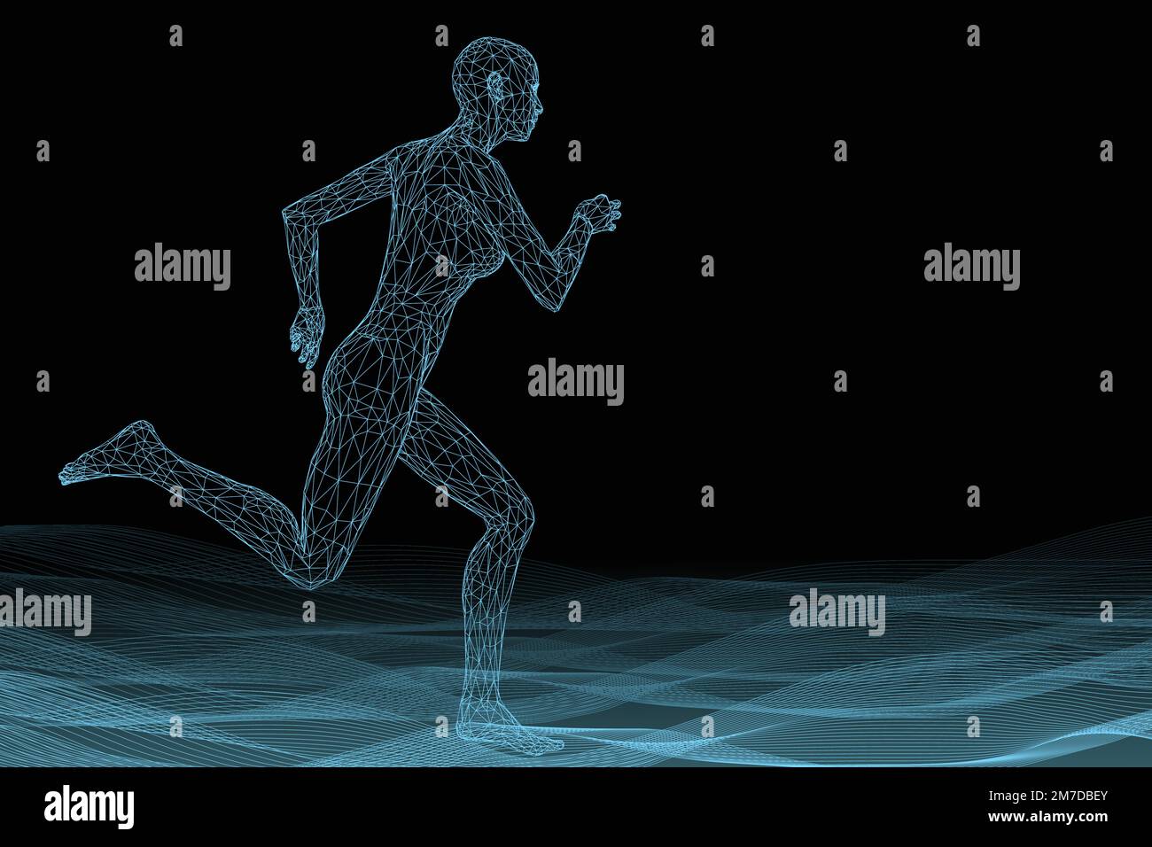 Abstract human body scan hi-res stock photography and images - Alamy