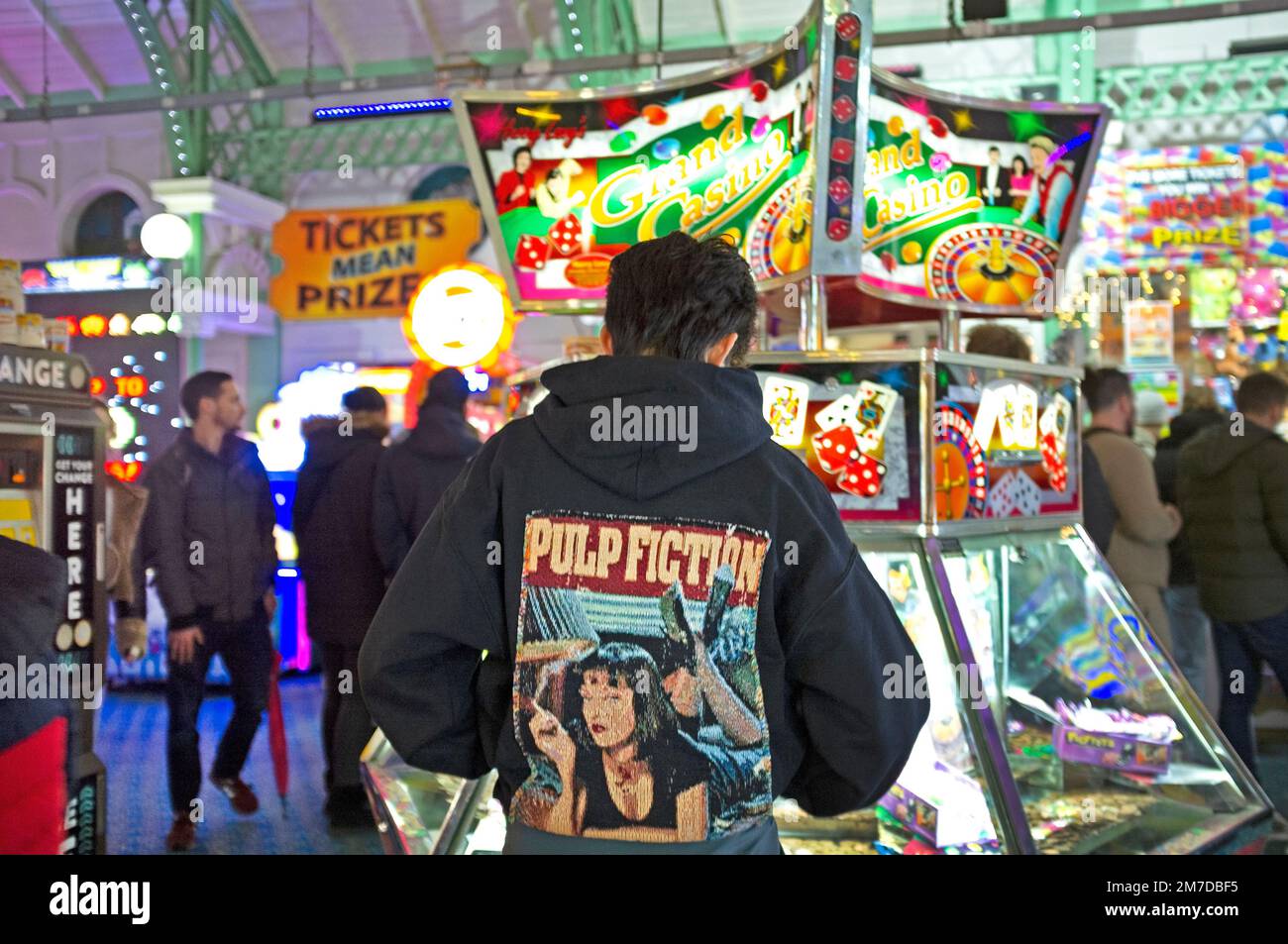 The arcade on Brighton Palace Pier Stock Photo - Alamy