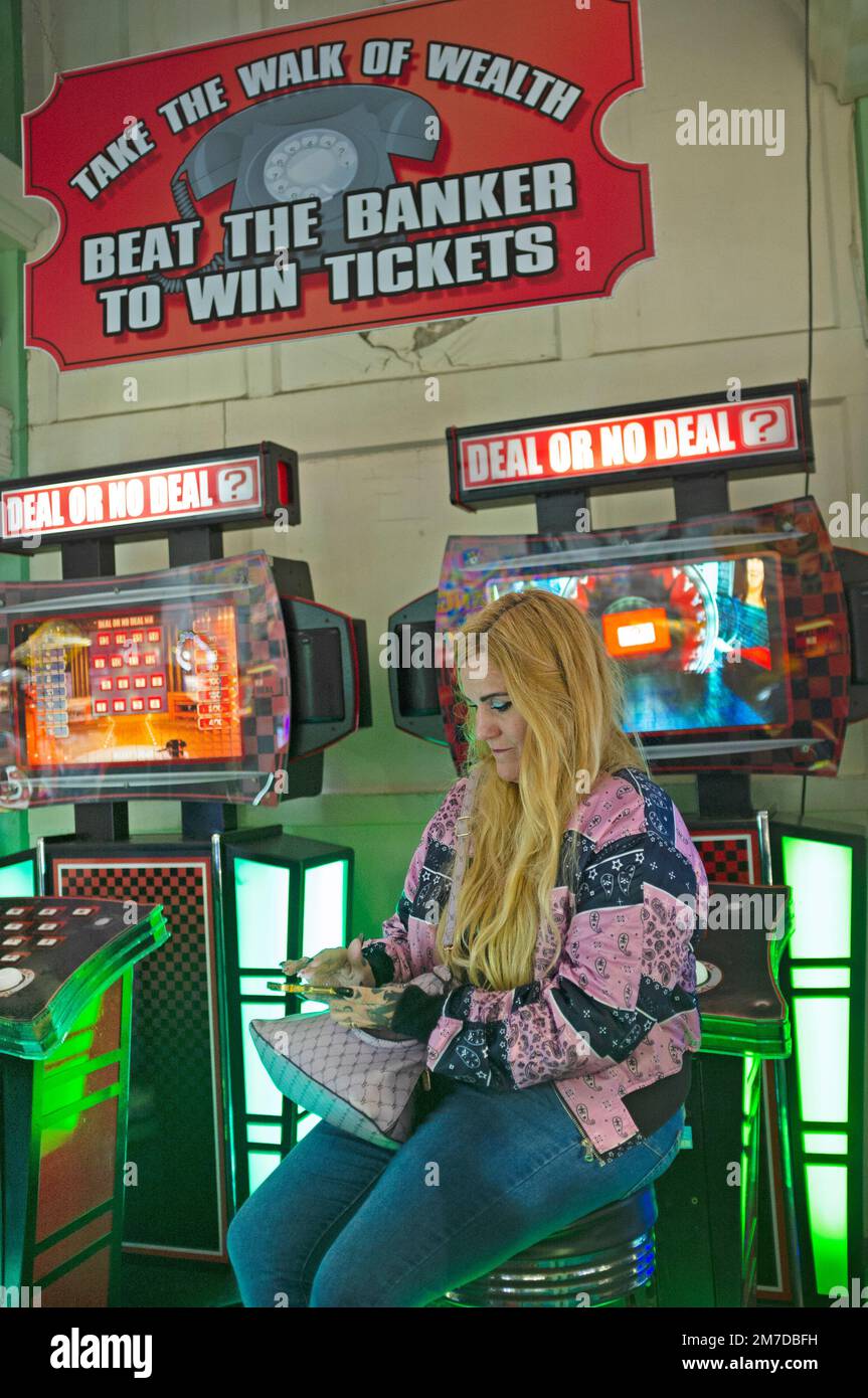 The arcade on Brighton Palace Pier Stock Photo - Alamy