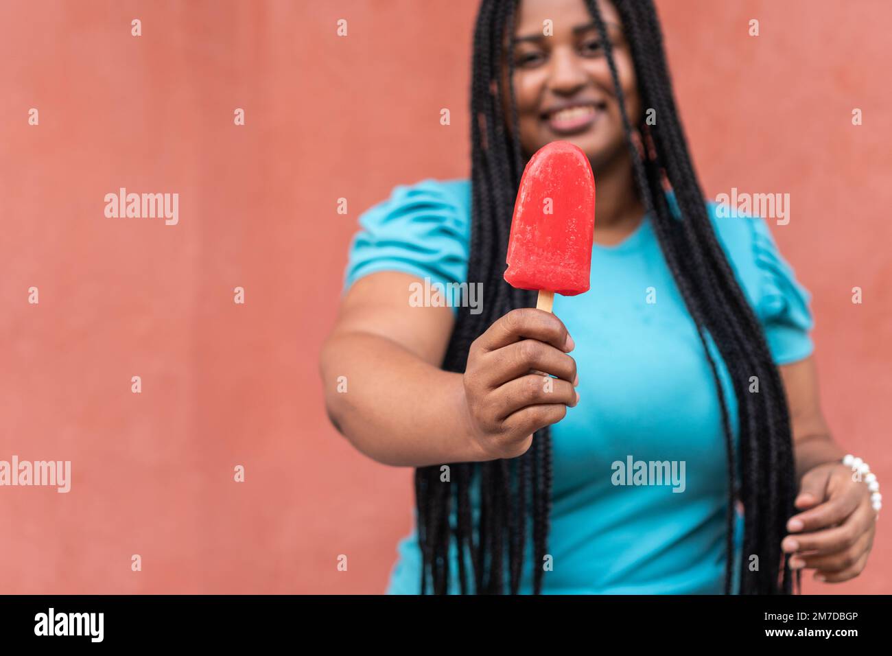 Popsicle woman one person hi-res stock photography and images - Alamy