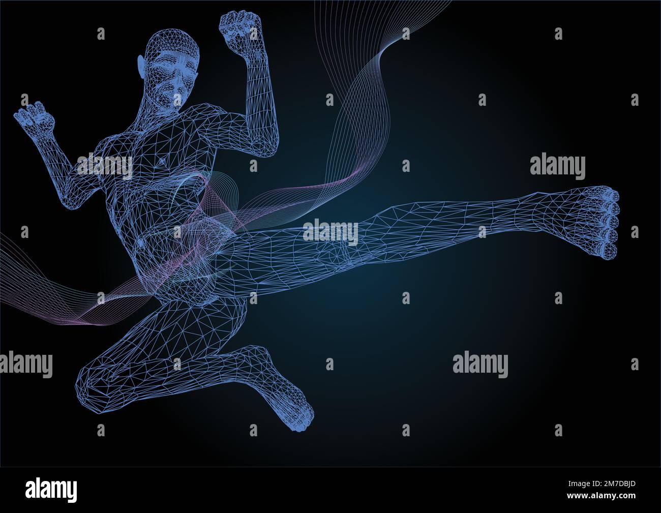 Abstract vector illustration of human body on white background Stock ...