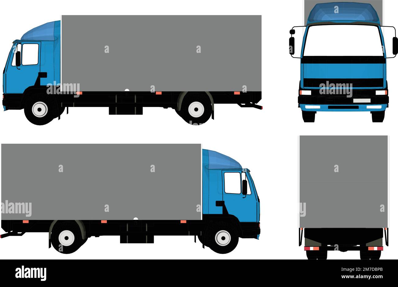 Truck Template Vector