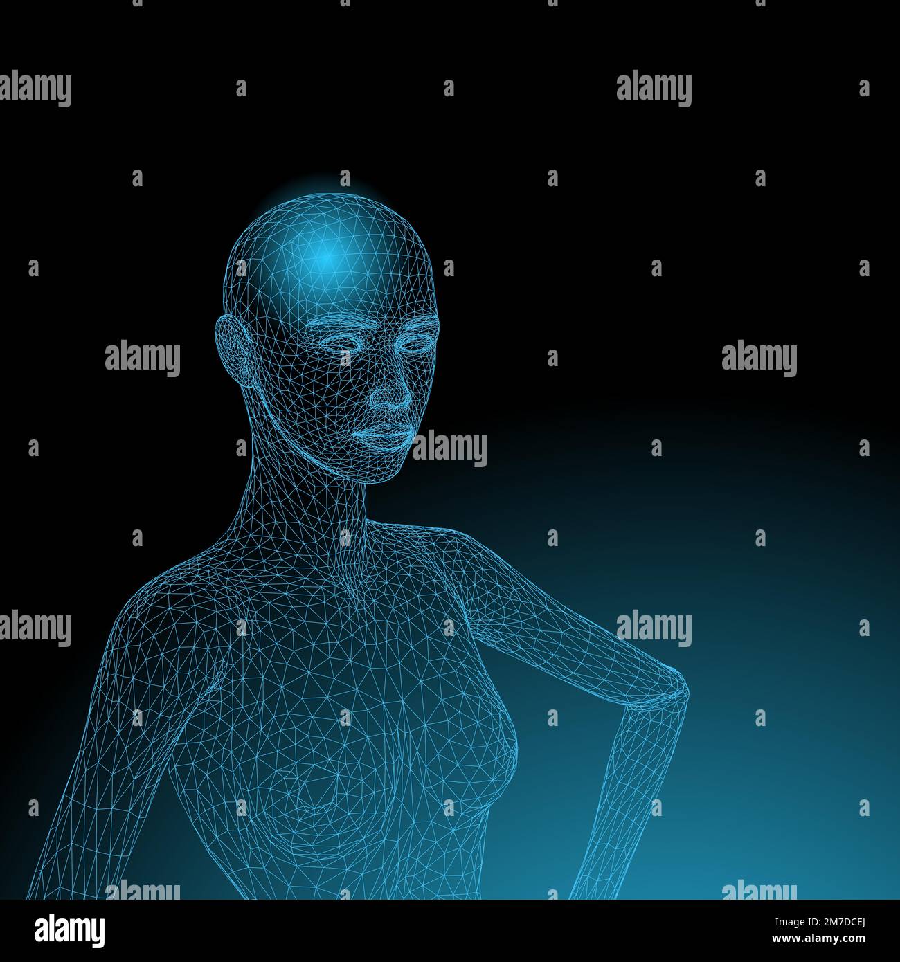 3d render man black background Stock Vector Images - Alamy