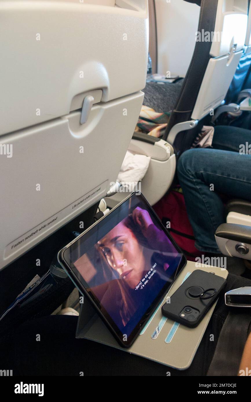 Watching tv back with laptop hi-res stock photography and images - Alamy