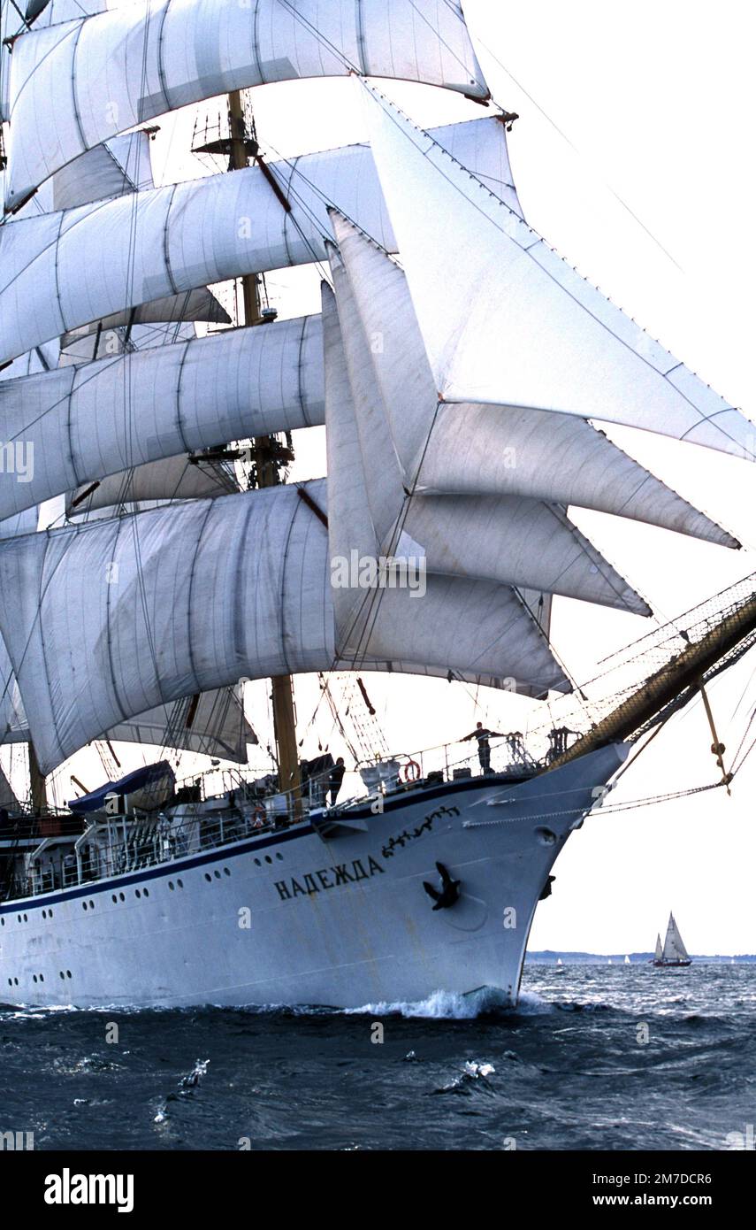 Russian tall ship Nadezhda, Lubeck, 2003 Stock Photo - Alamy