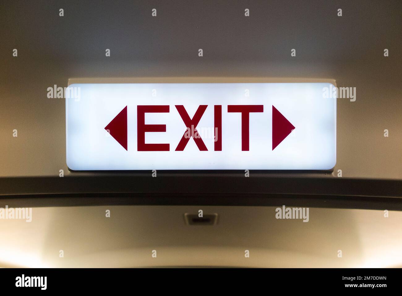 Emergency exit row airplane hi-res stock photography and images - Alamy