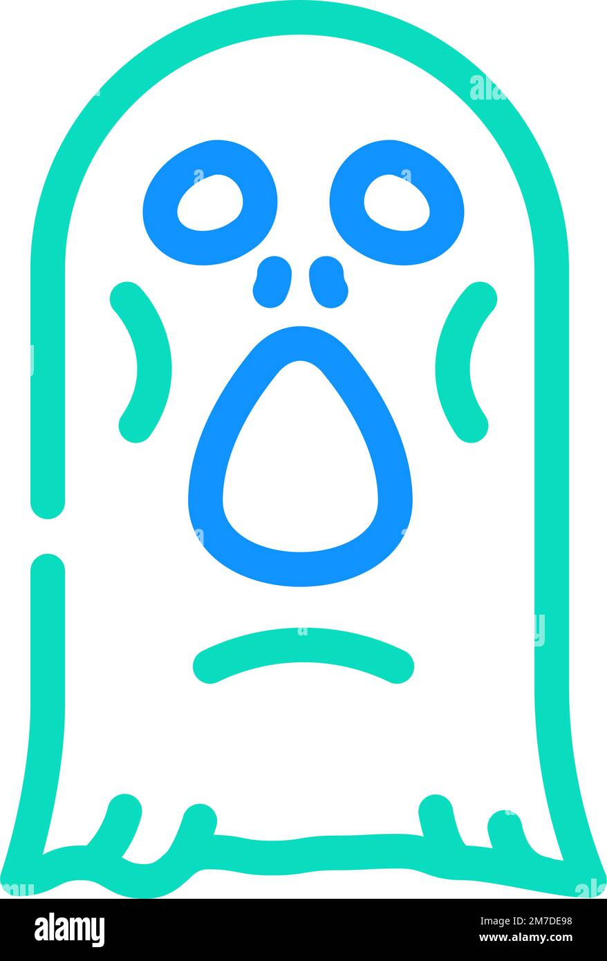 face ghost color icon vector illustration Stock Vector Image & Art - Alamy