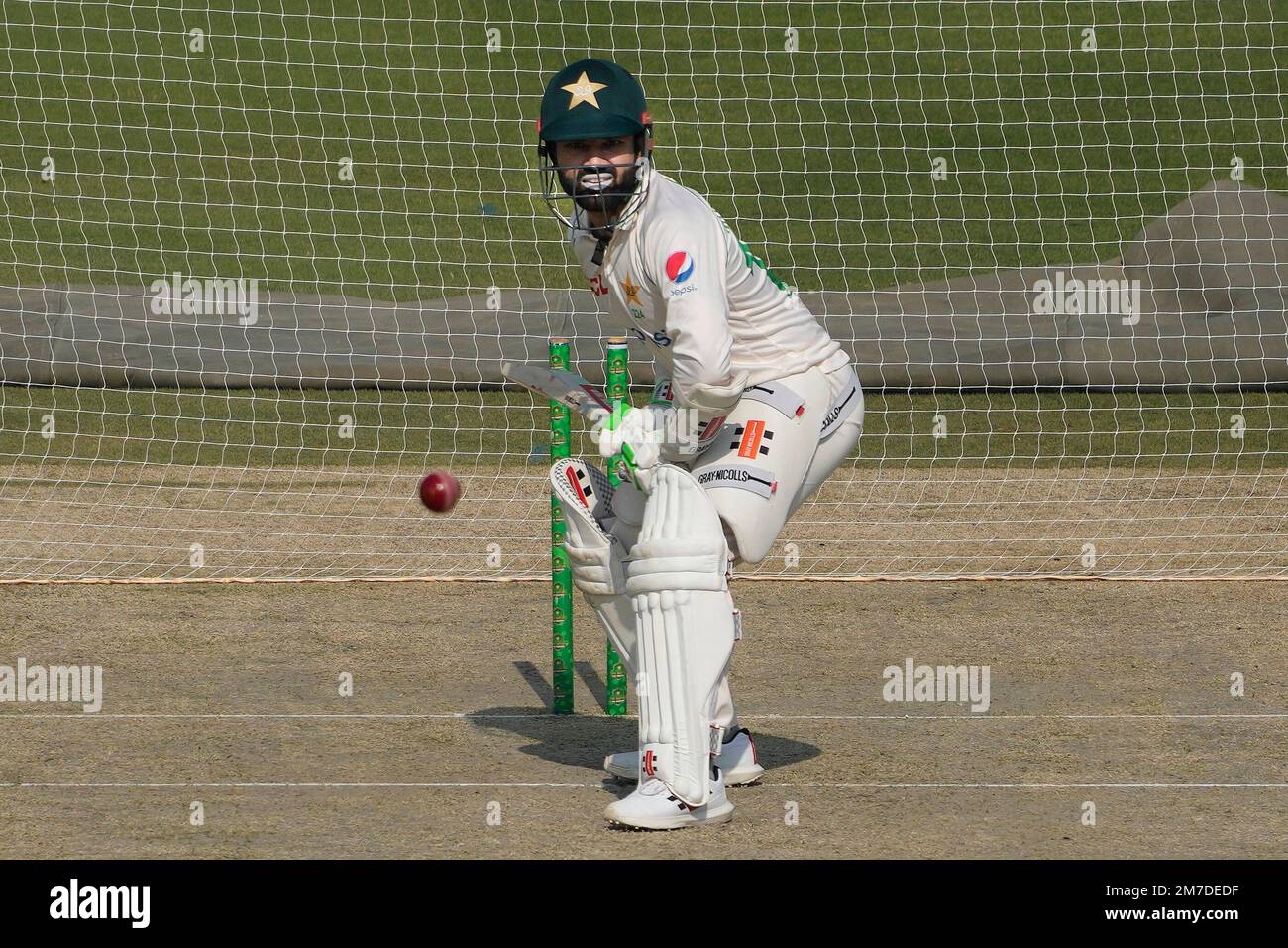Pakistan's Muhammad Rizwan attends a training session, in Karachi ...