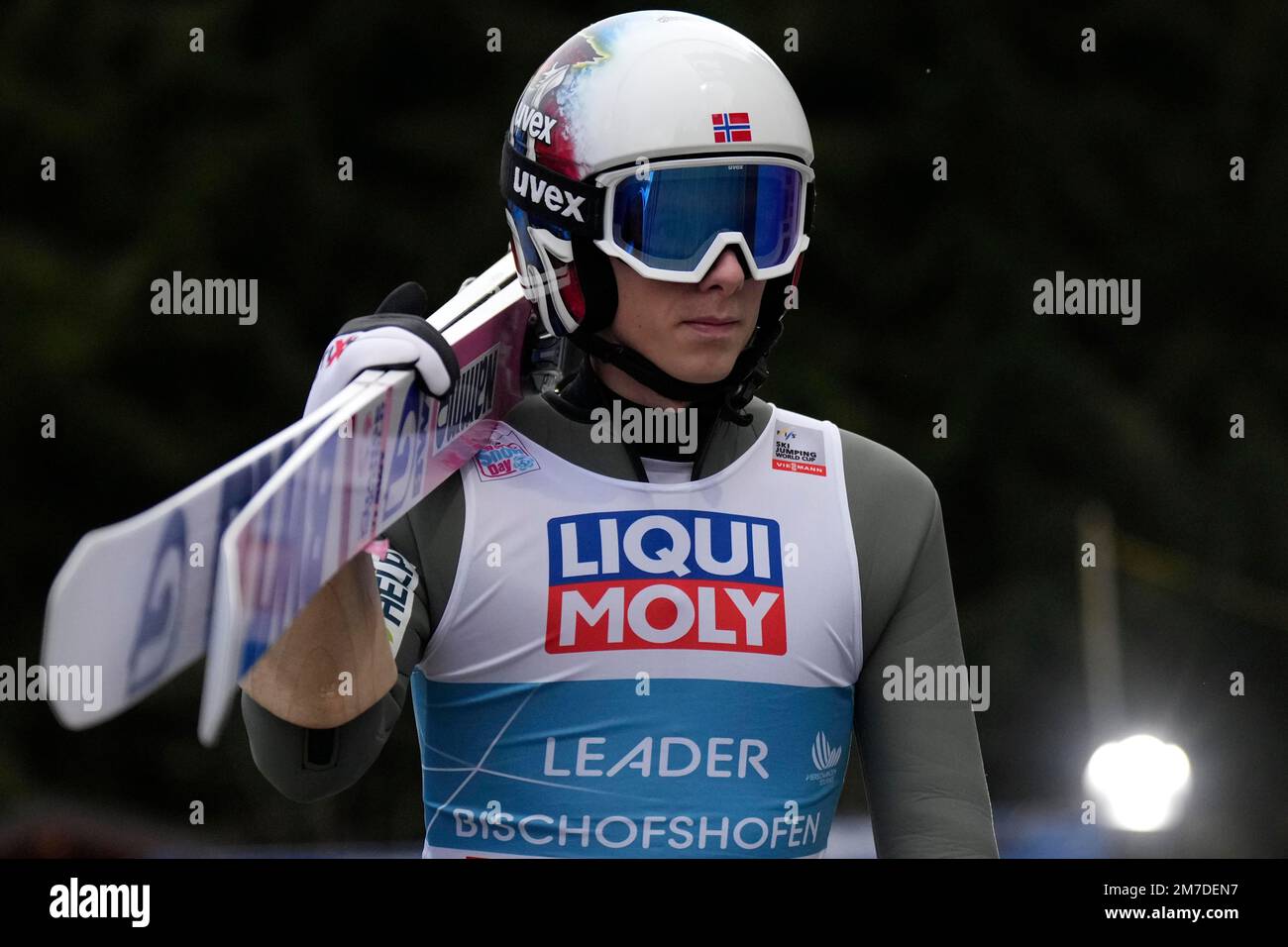 Halvor Egner Granerud of Norway arrives at the fourth stage of the 71th ...