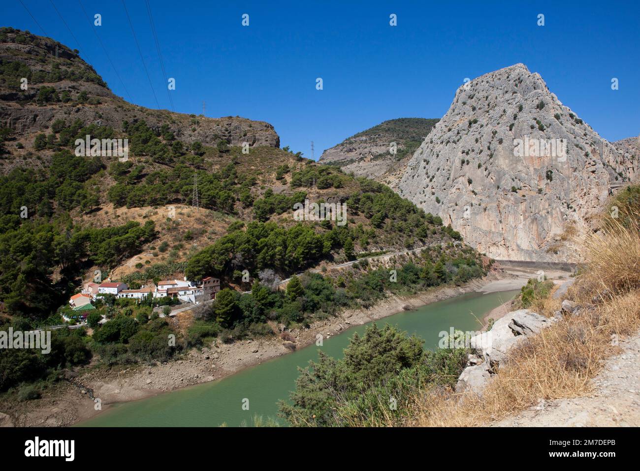 El Chorro (Spain) and the Garganta del Chorro a huge natural gorge in ...
