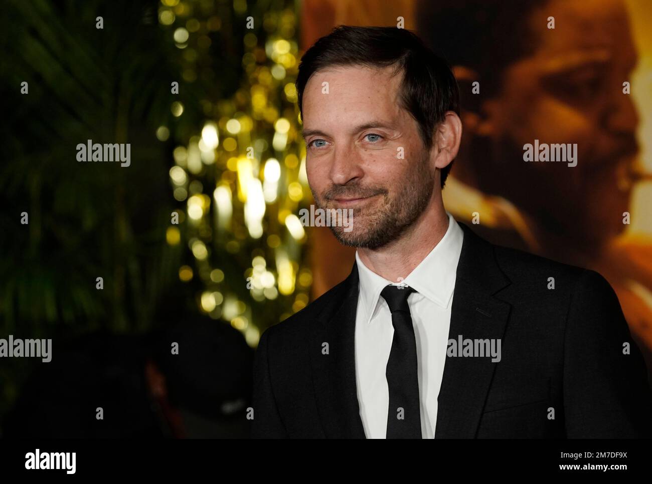 Tobey Maguire poses at the premiere of the film "Babylon," Thursday ...