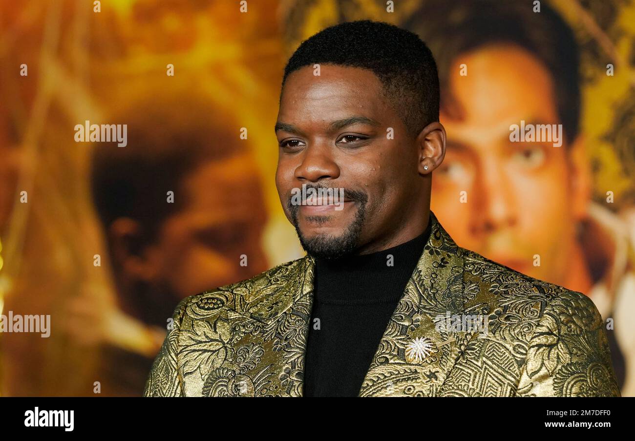 Jovan Adepo poses at the premiere of the film "Babylon," Thursday, Dec ...