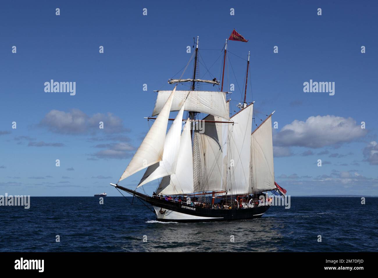 Dutch topsail schooner Oosterschelde, Melbourne, 2013 Stock Photo - Alamy