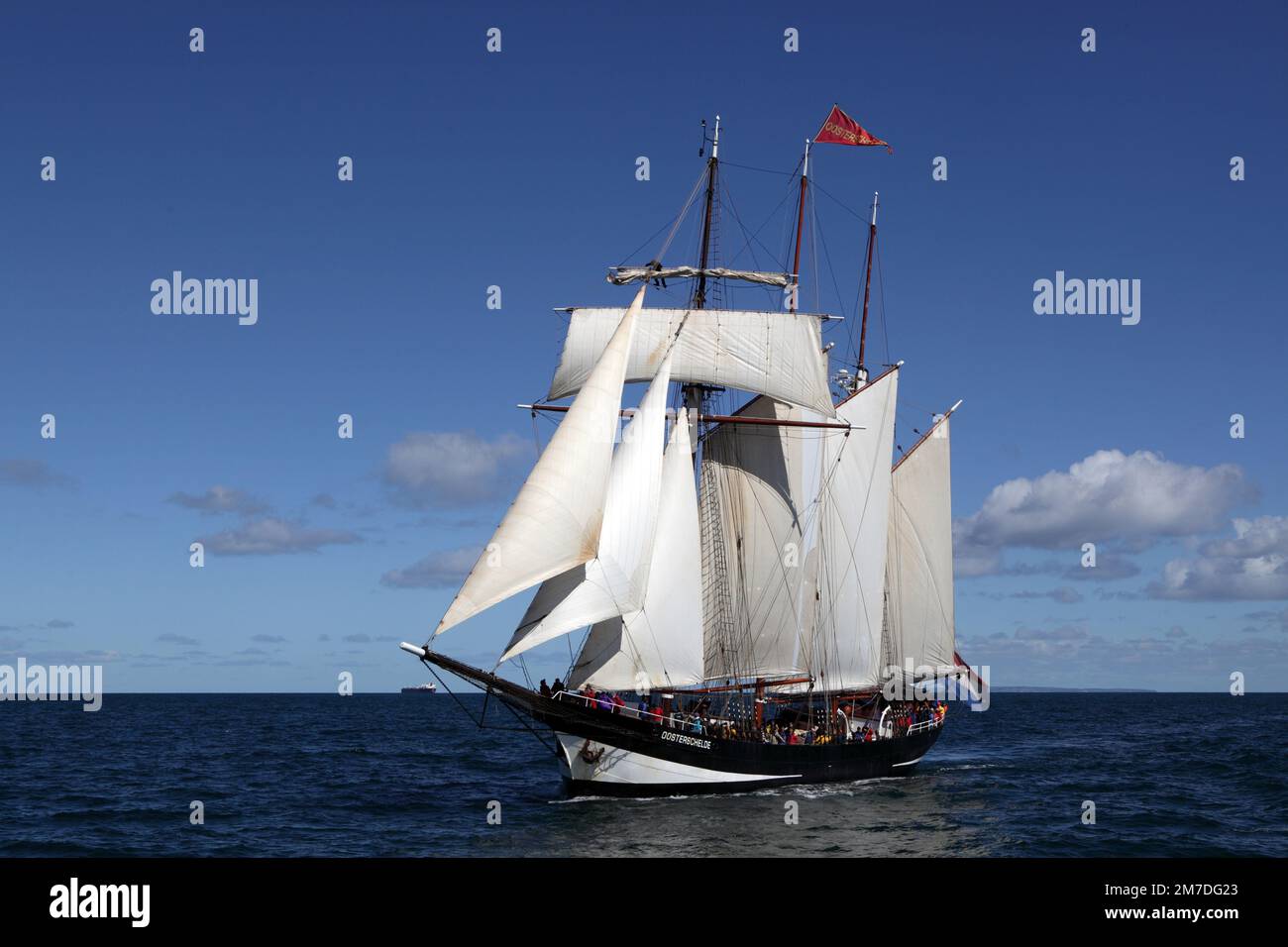 Dutch topsail schooner Oosterschelde, Melbourne, 2013 Stock Photo - Alamy