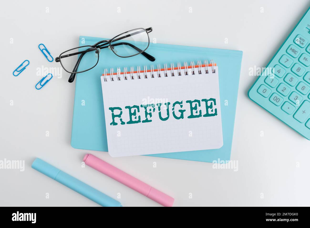 Hand writing sign Refugee. Business showcase refer to movements of ...