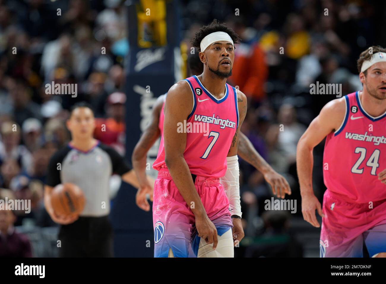 Washington Wizards guard Jordan Goodwin (7) in the first half of an NBA ...