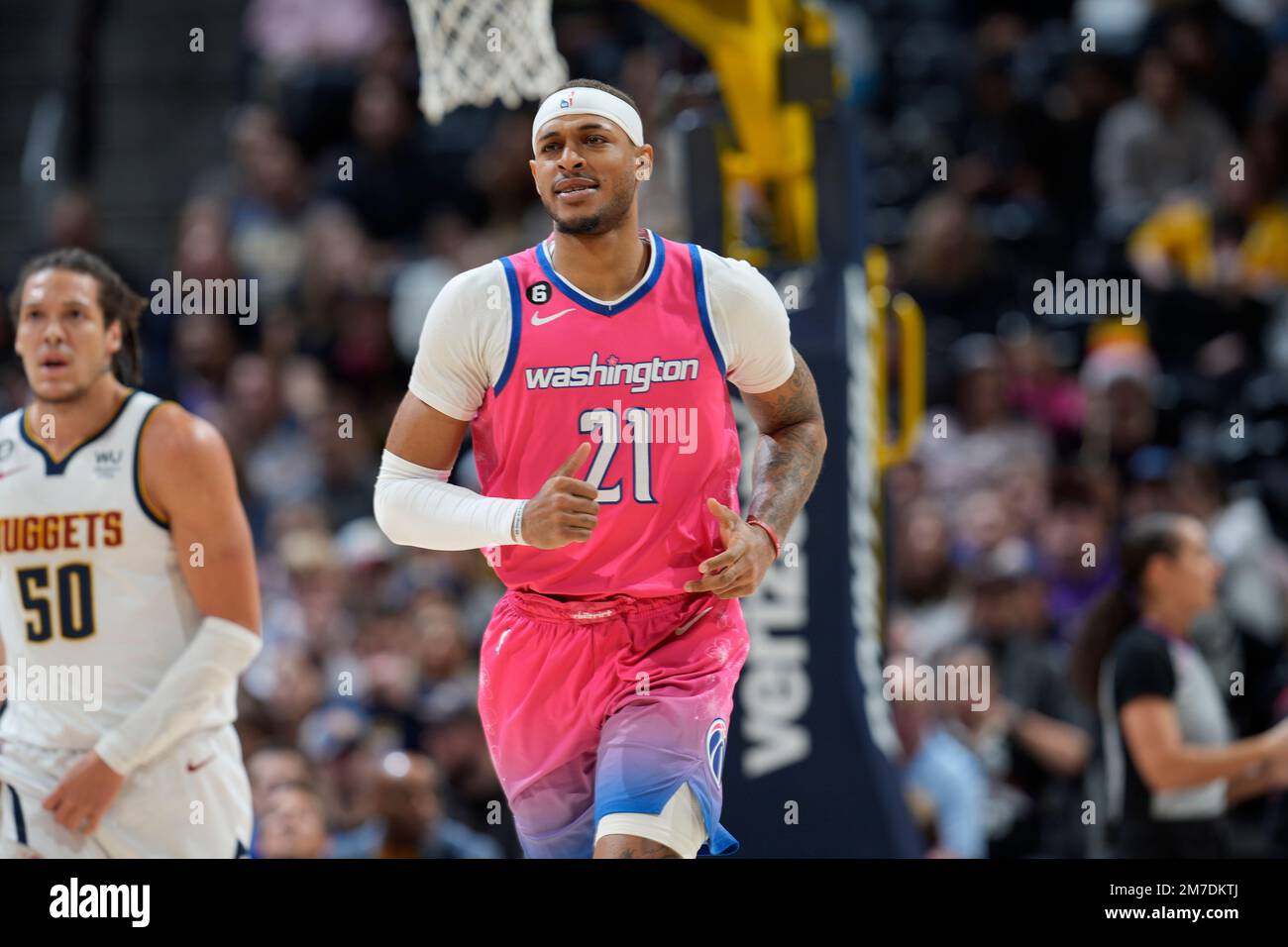 Washington Wizards center Daniel Gafford (21) in the first half of an ...