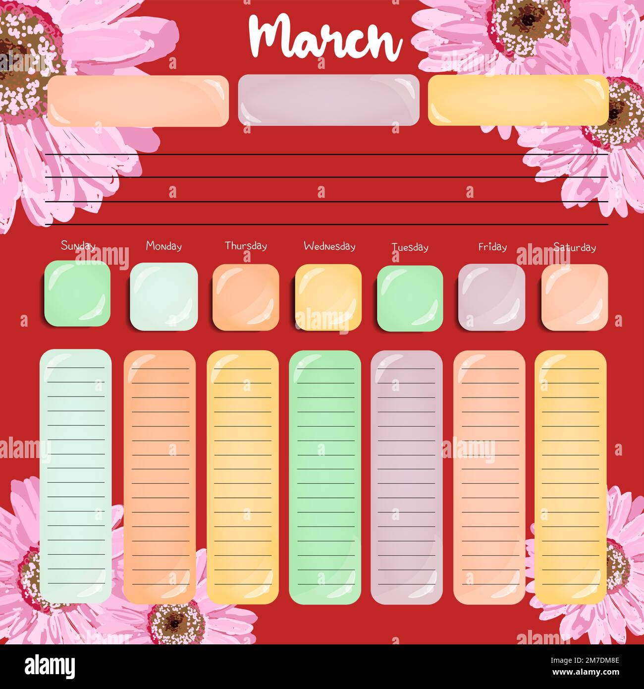 Habit tracker is empty. Bullet magazine template. Monthly planner ...
