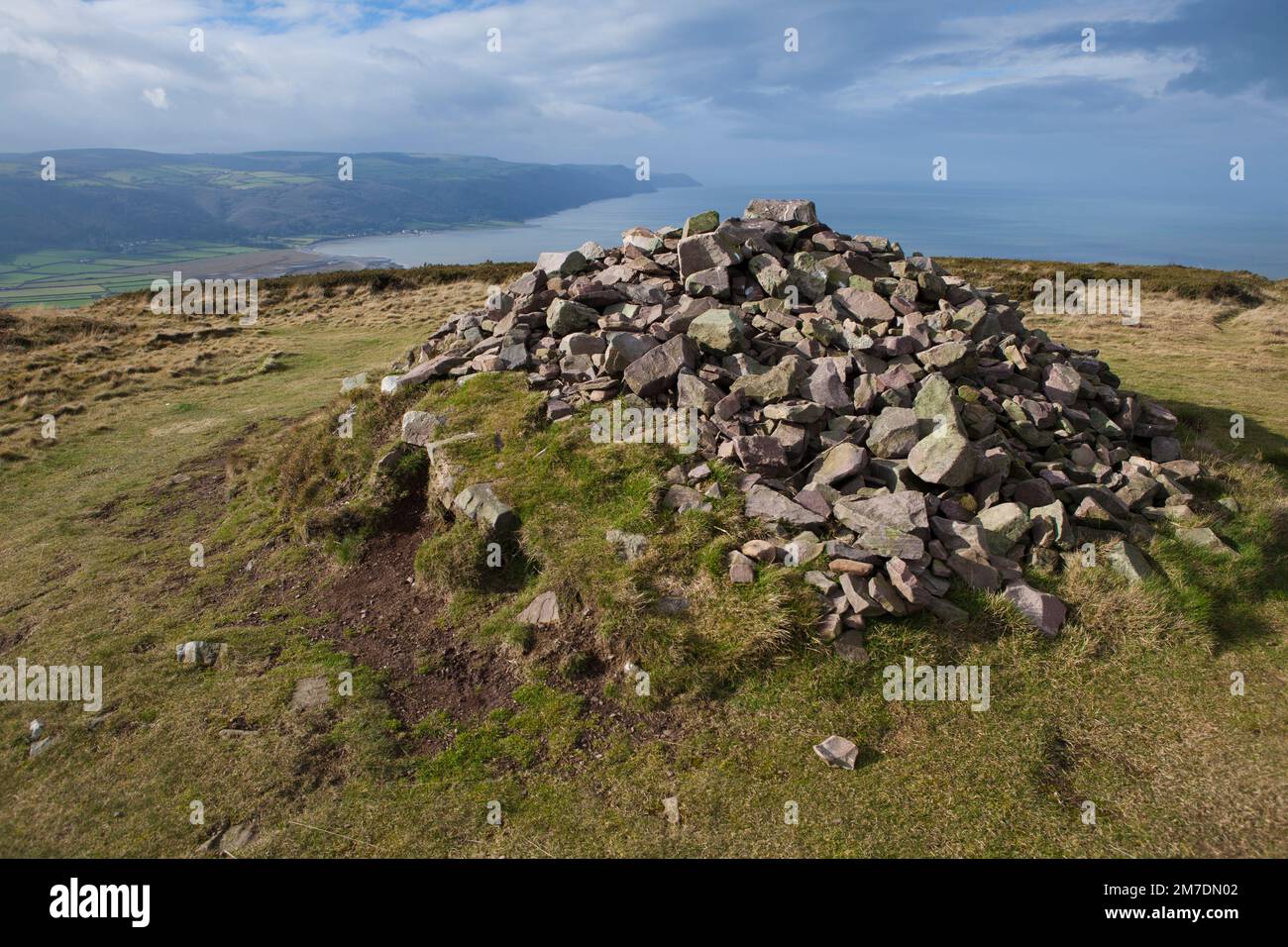Part of the South West Caoast path (SWCP) from Minehead to Porlock Weir ...