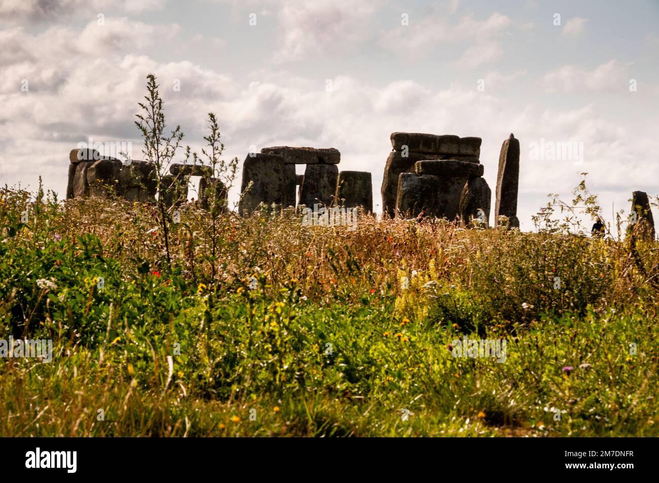 Prehistoric monument Stonehenge on Salisbury Plain in Wiltshire ...