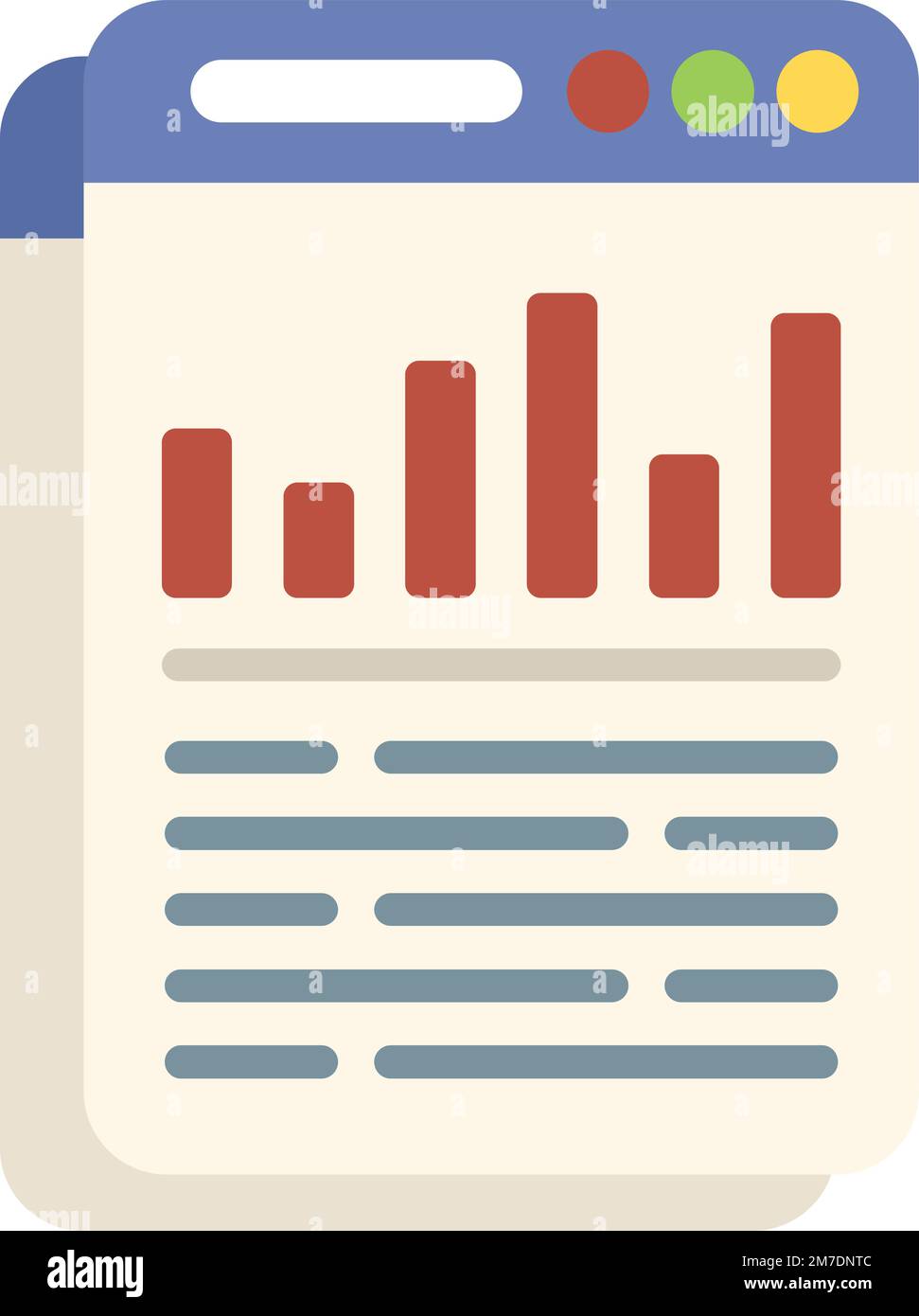 Web chart icon flat vector. Market target. Business share isolated ...