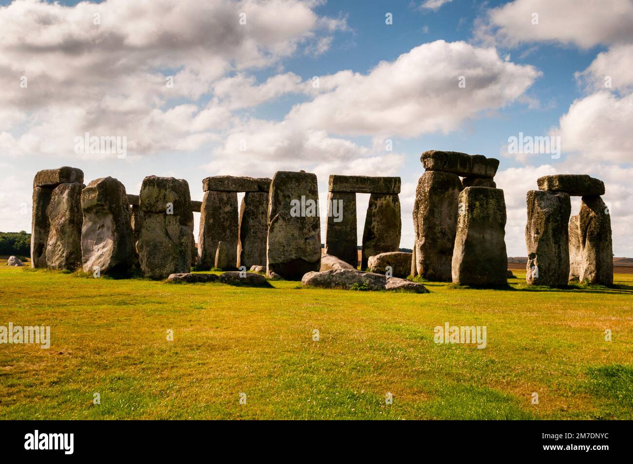 Prehistoric monument Stonehenge on Salisbury Plain in Wiltshire ...