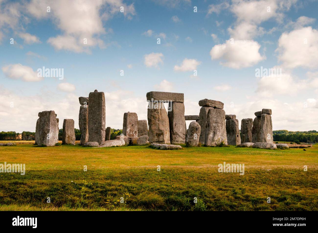 Prehistoric monument Stonehenge on Salisbury Plain in Wiltshire ...
